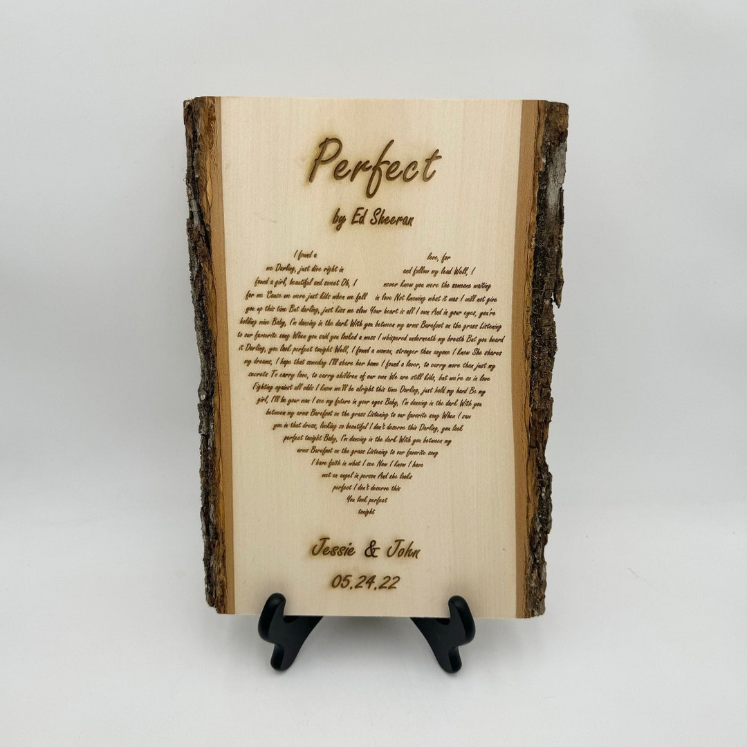 Gift for Mothers Day Song Lyrics Engraved on Wood Slice Wedding Song ...