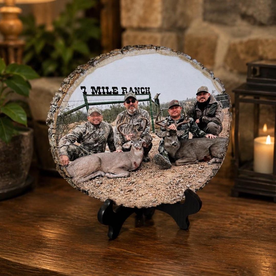 Hunting Decor Custom Wood Photo Hunting Gift Rustic Hunting Picture on ...