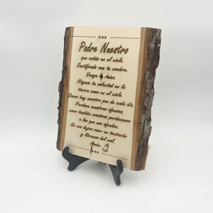 Padre Nuestro, the Lord's Prayer in Spanish, Spanish Lord Prayer Sign ...