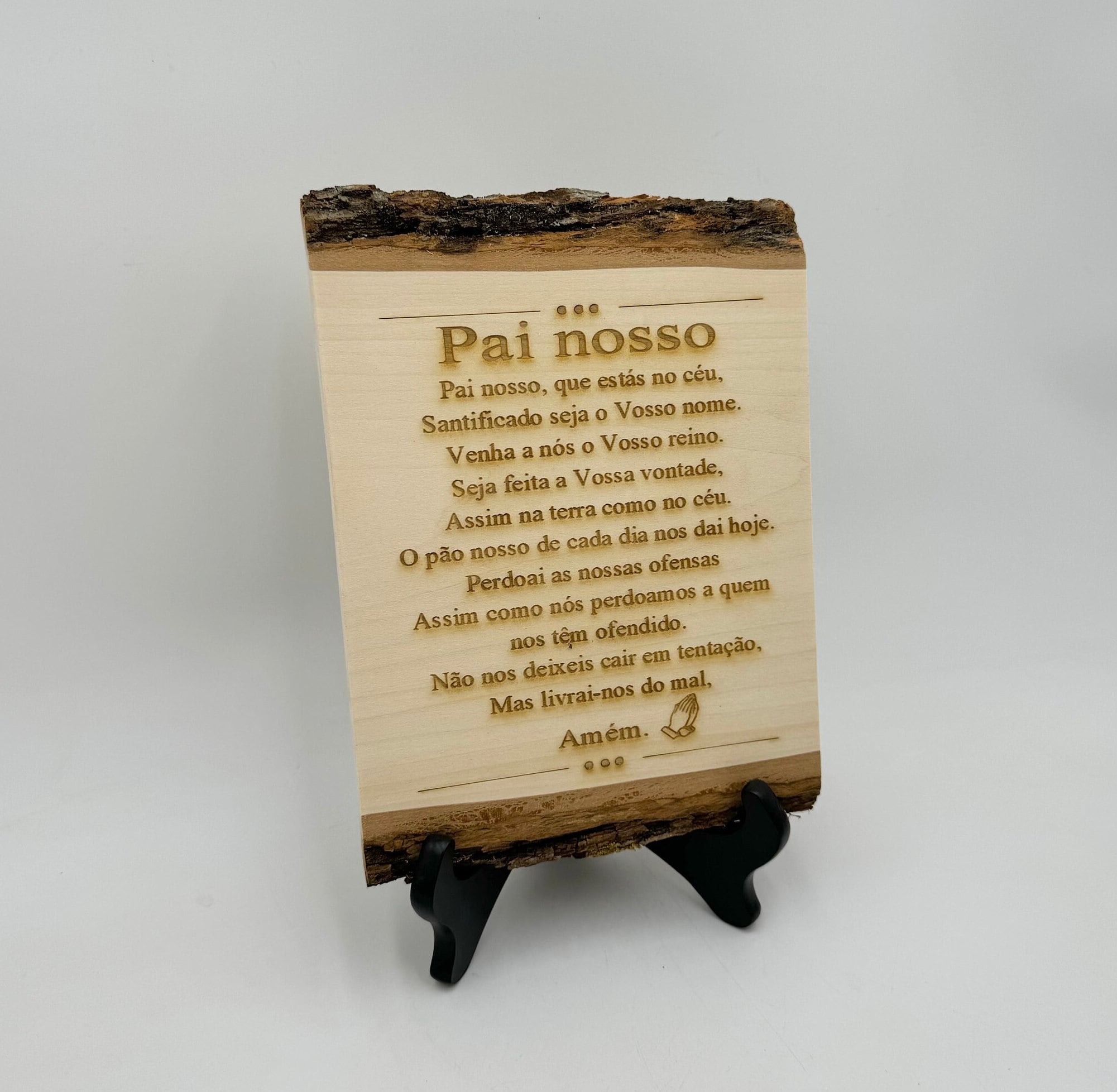 The Lord's Prayer in Portuguese, Pai Nosso, Lord Prayer Engraved ...