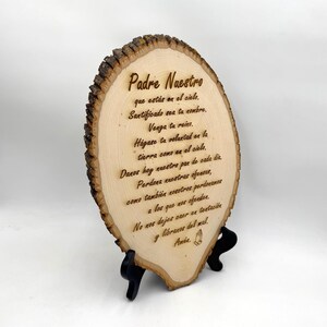 Padre Nuestro, the Lord's Prayer in Spanish, Spanish Lord Prayer Sign ...