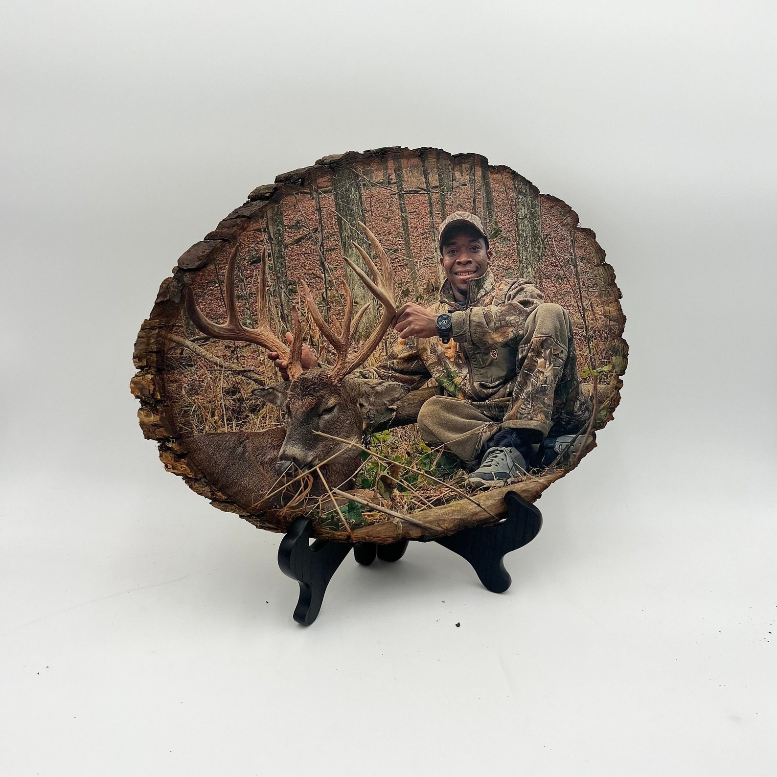 Hunting Decor Custom Wood Photo Hunting Gift Rustic Hunting Picture on ...