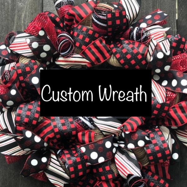 Custom Wreath - Etsy