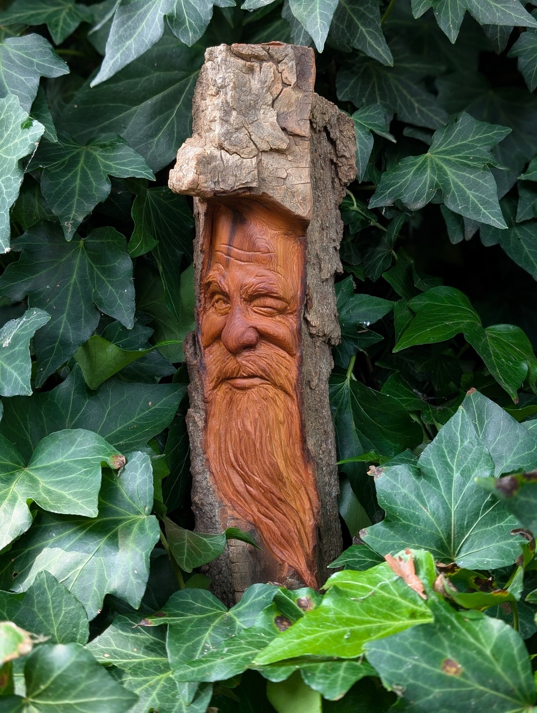 Hand Carved Wood Spirit Woodcarving - Etsy
