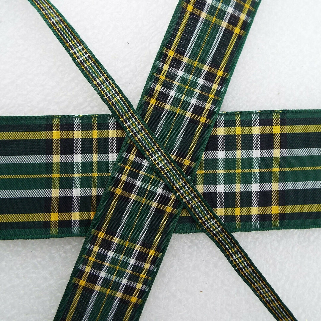 5 WIDTHS Irish National Tartan Ribbon Christmas Cake Ireland BUY 1 2 4m ...