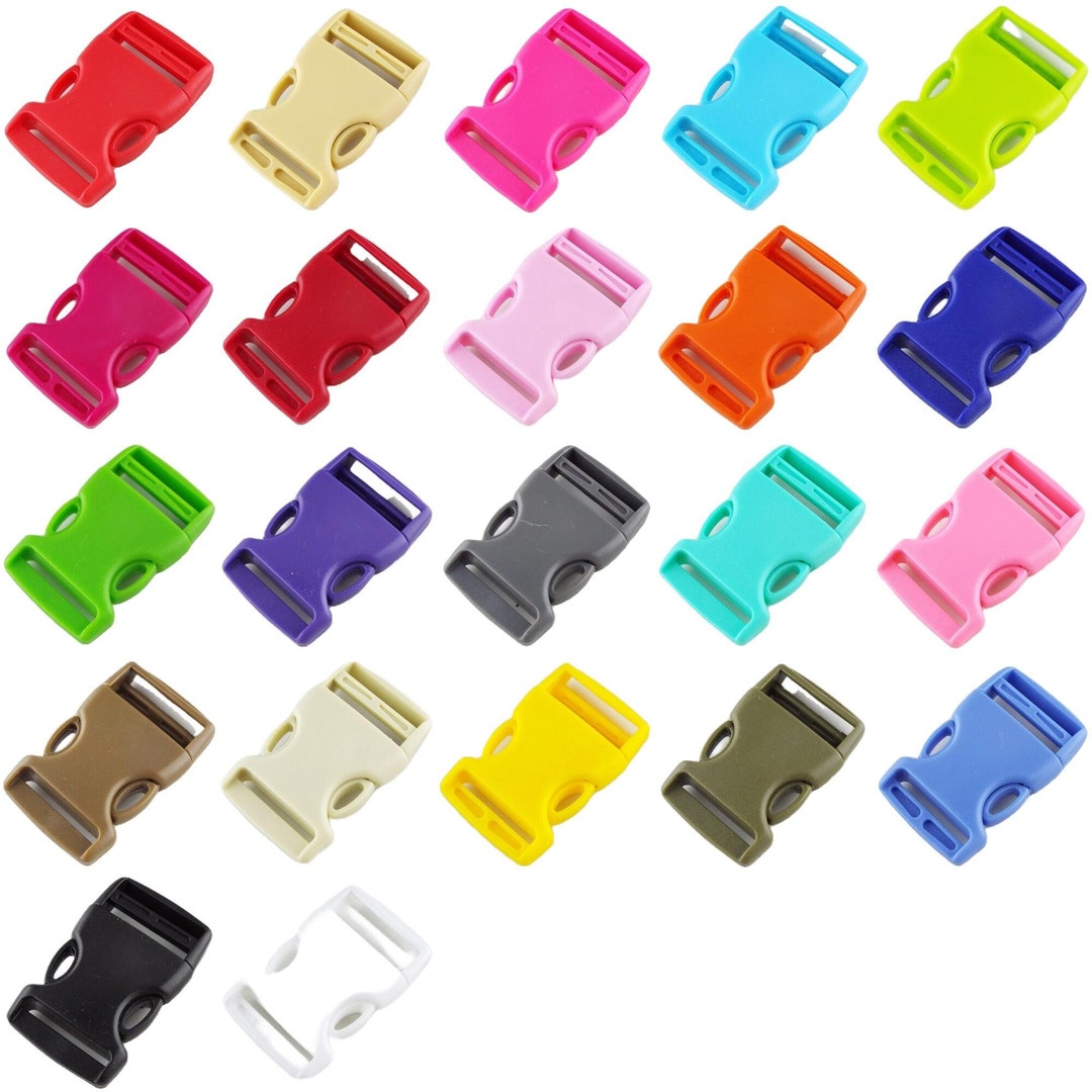 22 COLOR 25mm Plastic Side Release Clip Buckle Webbing Bag Strap BUY 1 ...