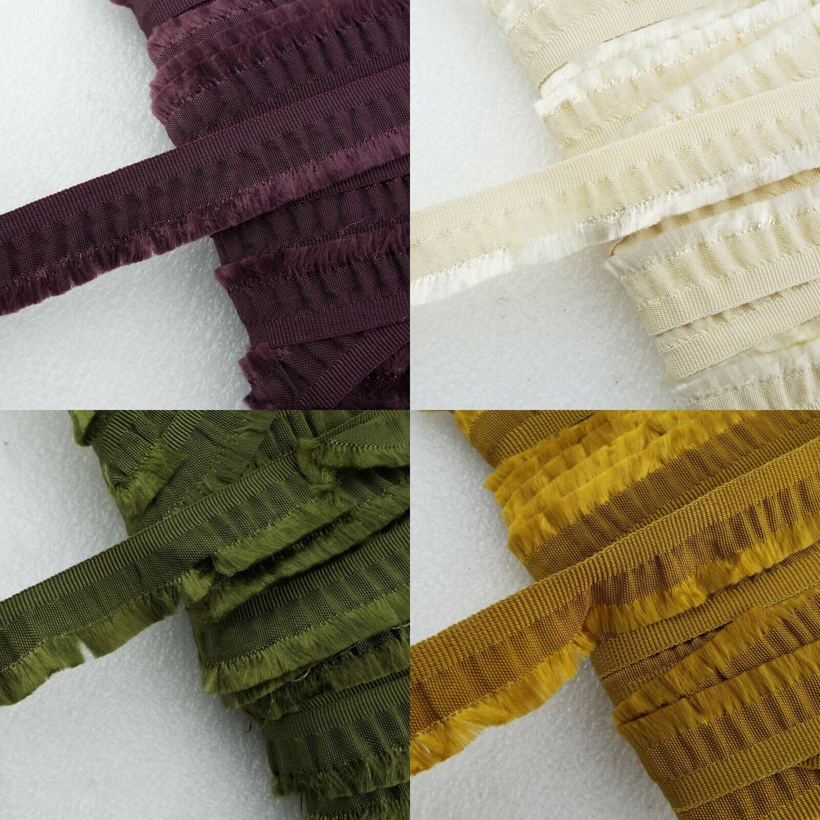 3 COLOUR 20mm Frilled Ruffled Trim Piping Costume Ruche Edging - Etsy UK