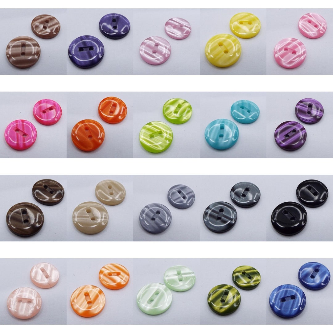 20 COLOUR 13mm 15mm Pearl Pearlescent Glimmer Shirt Craft BUY 2 4 8 ...
