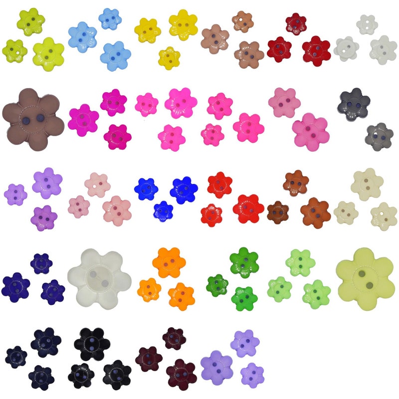 Daisy Buttons - Etsy UK