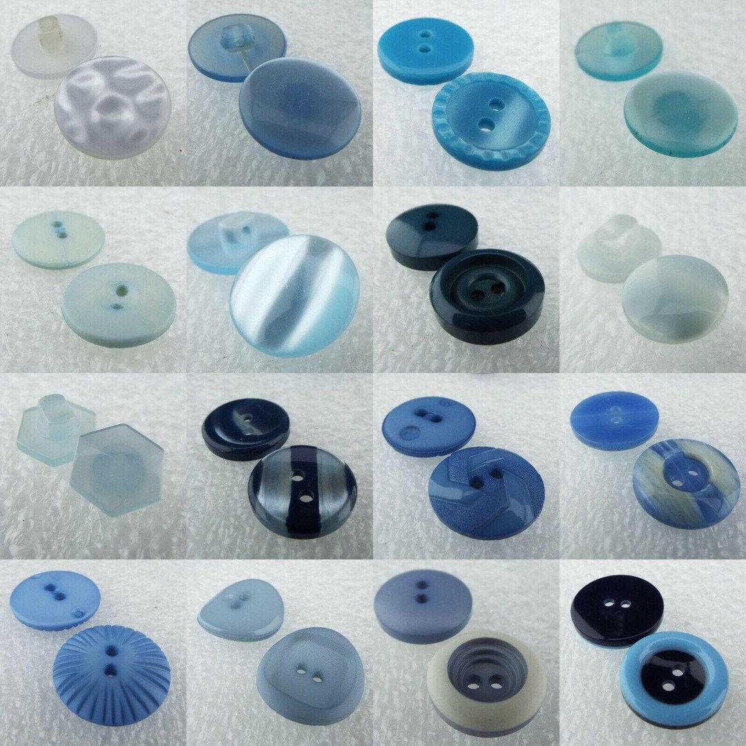 Buttons Blue Denim Sky Aqua Baby 11mm - 25mm Shirt Coat16 TYPE BUY 2 4 ...