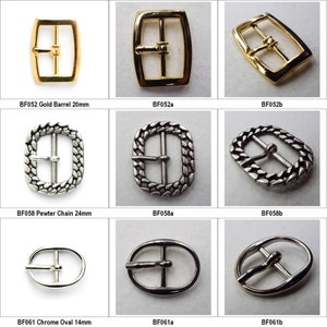 Belt Buckle Clip Pin Heel Bar Strap Clasp 20 Style 10mm to 40mm BUY 1 ...