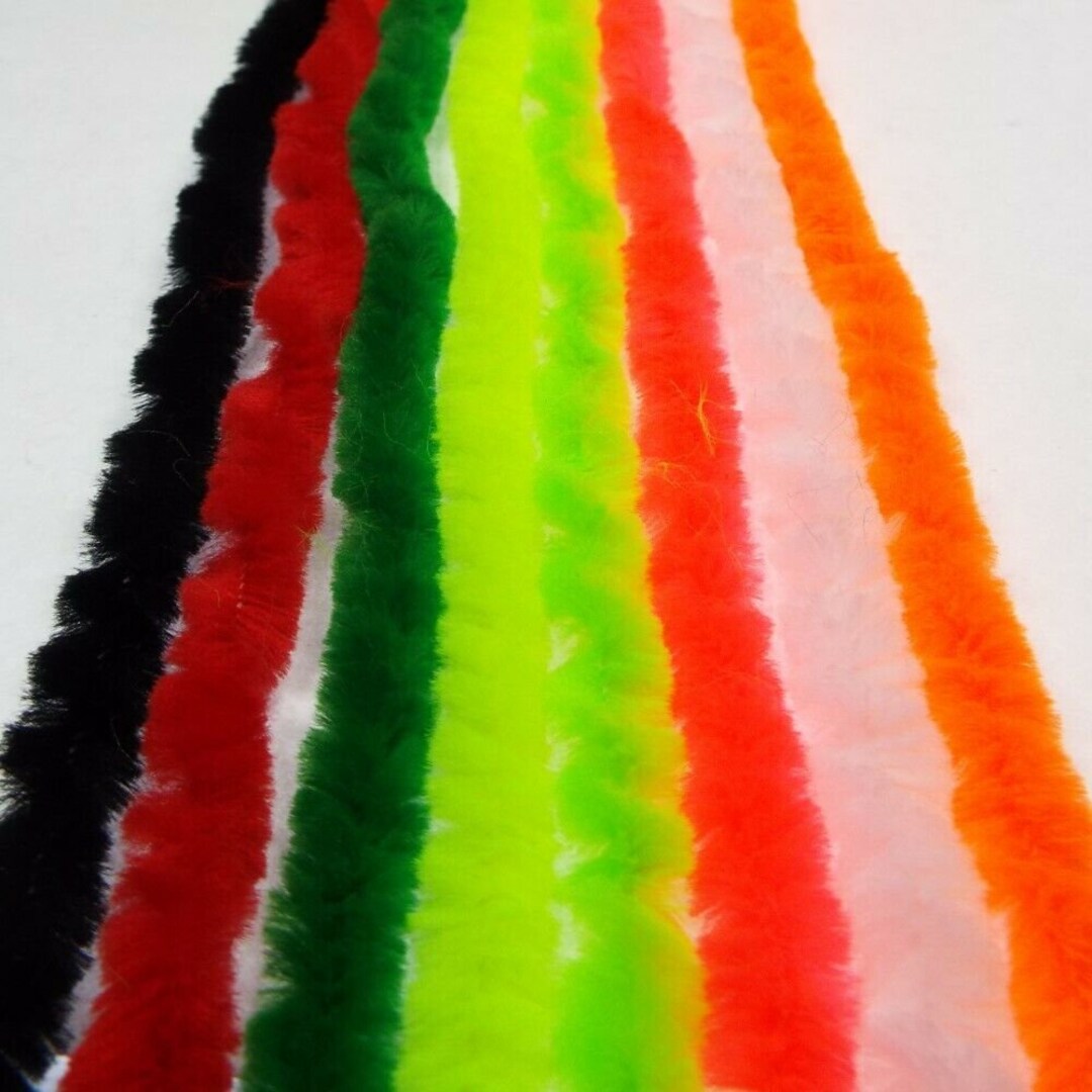 8 COLOUR 10mm Mini Boa Trim Fluorescent Christmas Costume Fluffy BUY 1 ...
