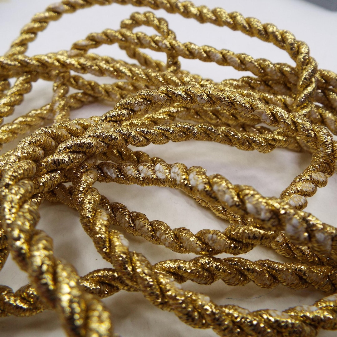 4 Metre of 6mm Gold Cord 2nds Christmas Costume Decoration BUY 1 2 4 ...