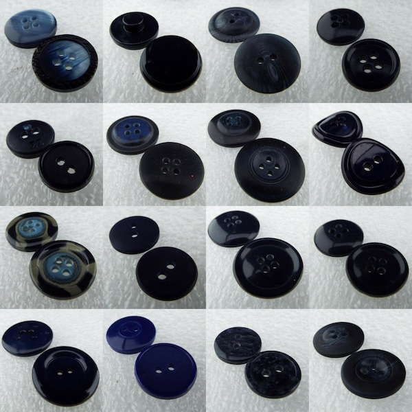 Dark Blue Buttons - Etsy UK