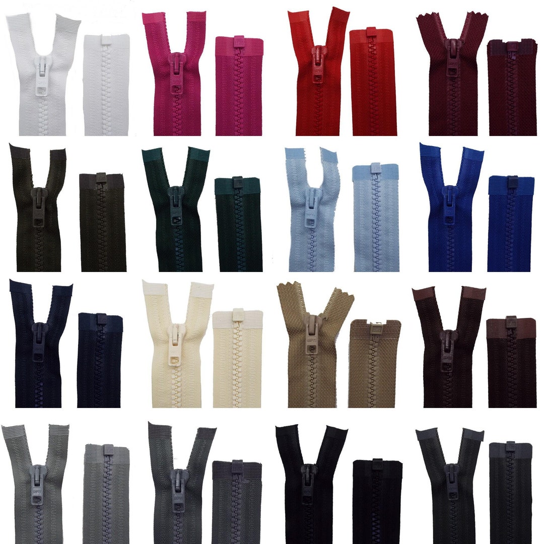 16 COLOUR 66cm 26 Inch Chunky Open Ended Jacket Anorak Coat - Etsy