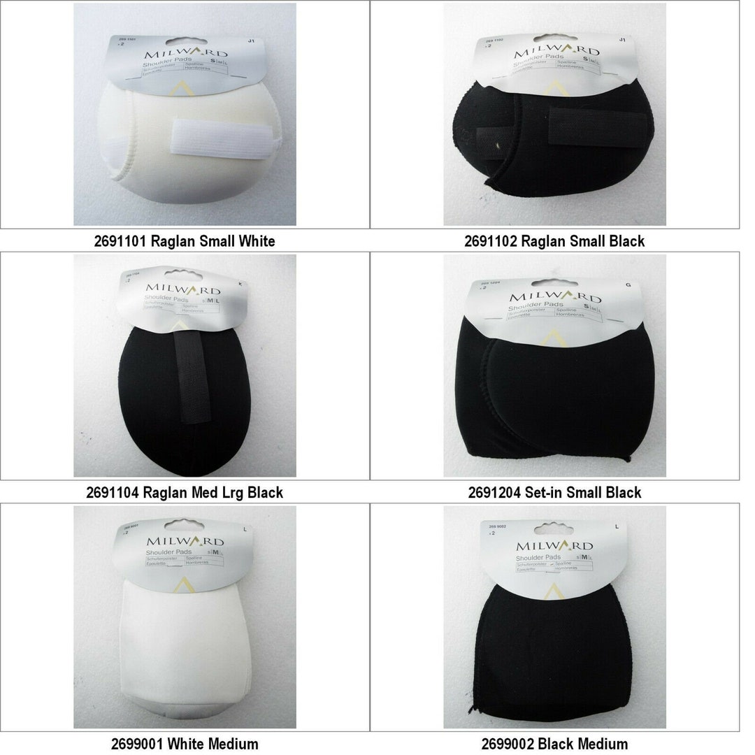 Milward Coats Various Types Shoulder Pad Small Medium Large Raglan Hook ...