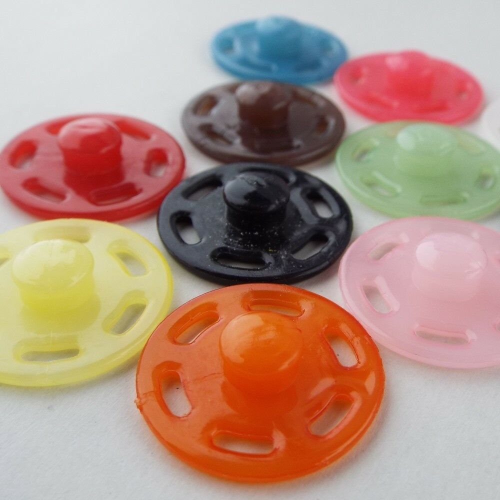 11 COLOUR LARGE 22mm Plastic Popper Coat Snap Fastener BUY 2 4 - Etsy UK