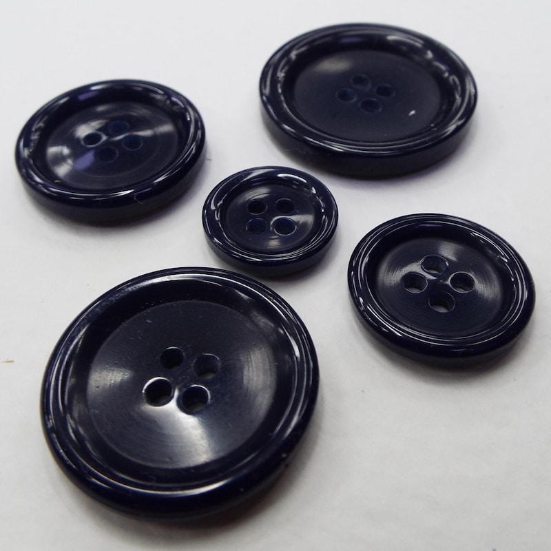 Dark Blue Buttons - Etsy UK