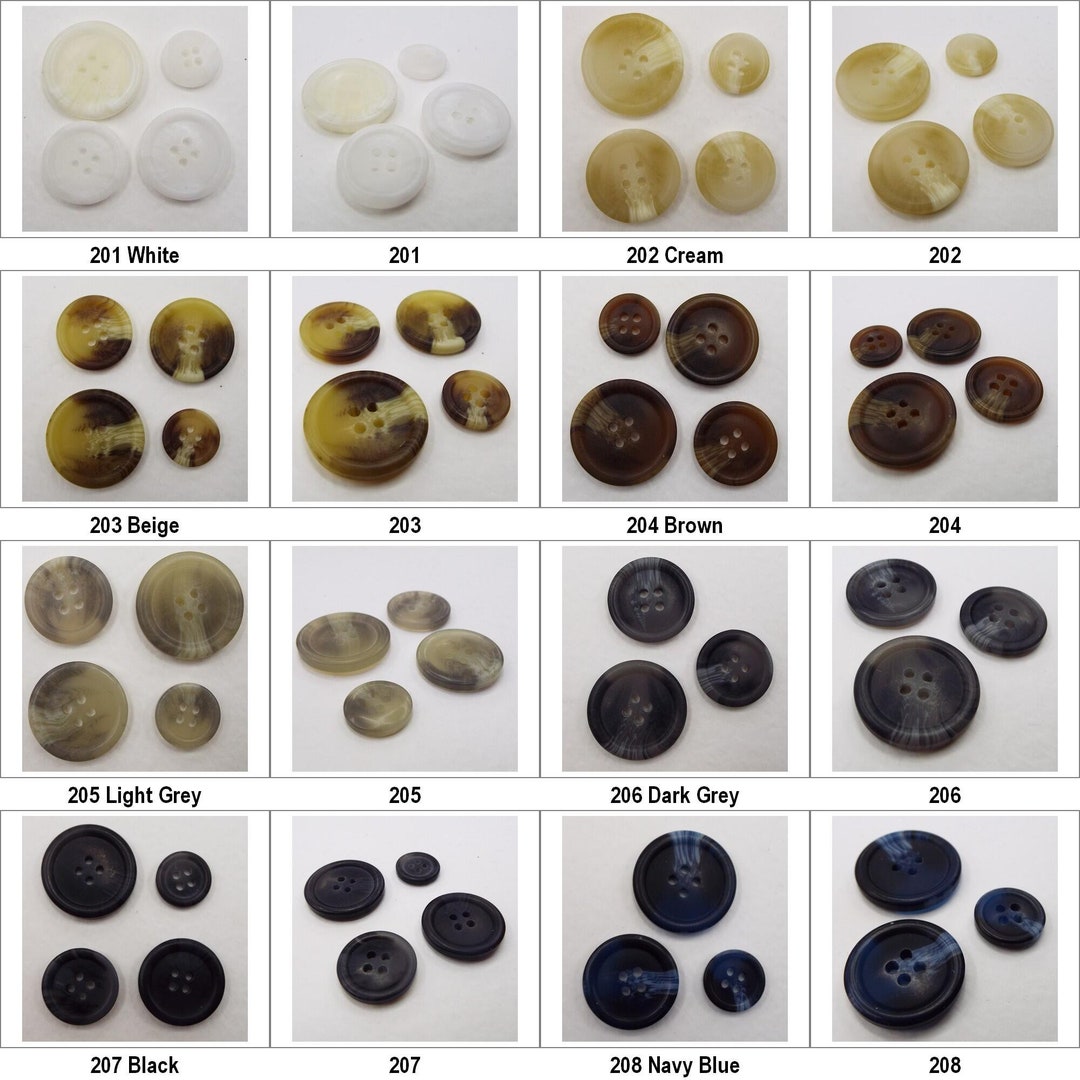 8 COLOUR 20mm Standard Rim Jacket Coat Suit Trouser Anorak BUY 2 4 8 ...