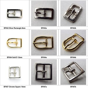 Belt Buckle Clip Pin Heel Bar Strap Clasp 20 Style 10mm to 40mm BUY 1 ...