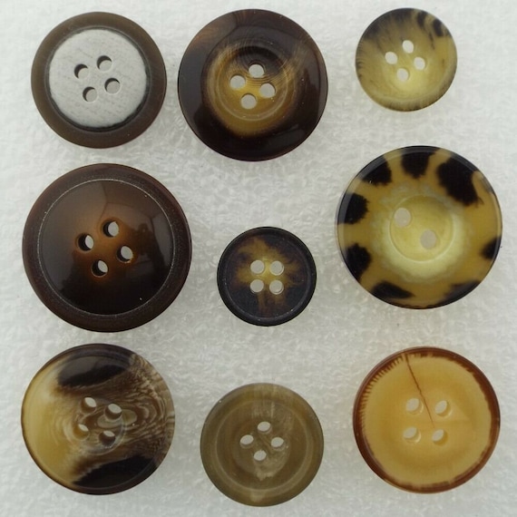 9 TYPE 15mm 20 23 25mm Horn Look Coat Brown Cream Taupe BUY 2 4 8 Buttons 906 Etsy UK