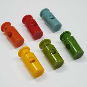 6 COLOUR Cord Toggle Lock End Coat Anorak Jacket Hole up to | Etsy