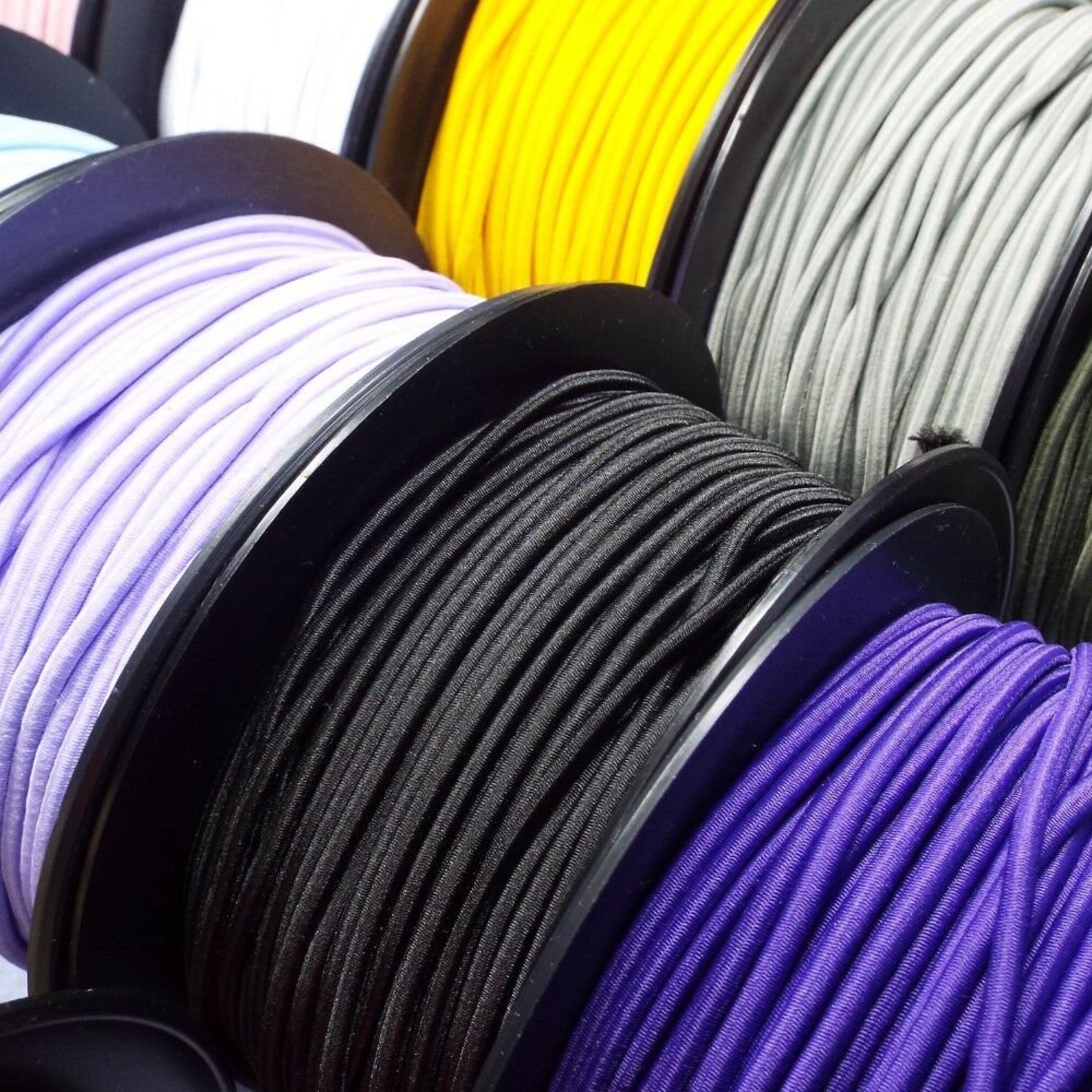 17 COLOUR 3mm Elastic Cord Lace Shock Bungee Round Stretch Coat Buy 1 2 ...