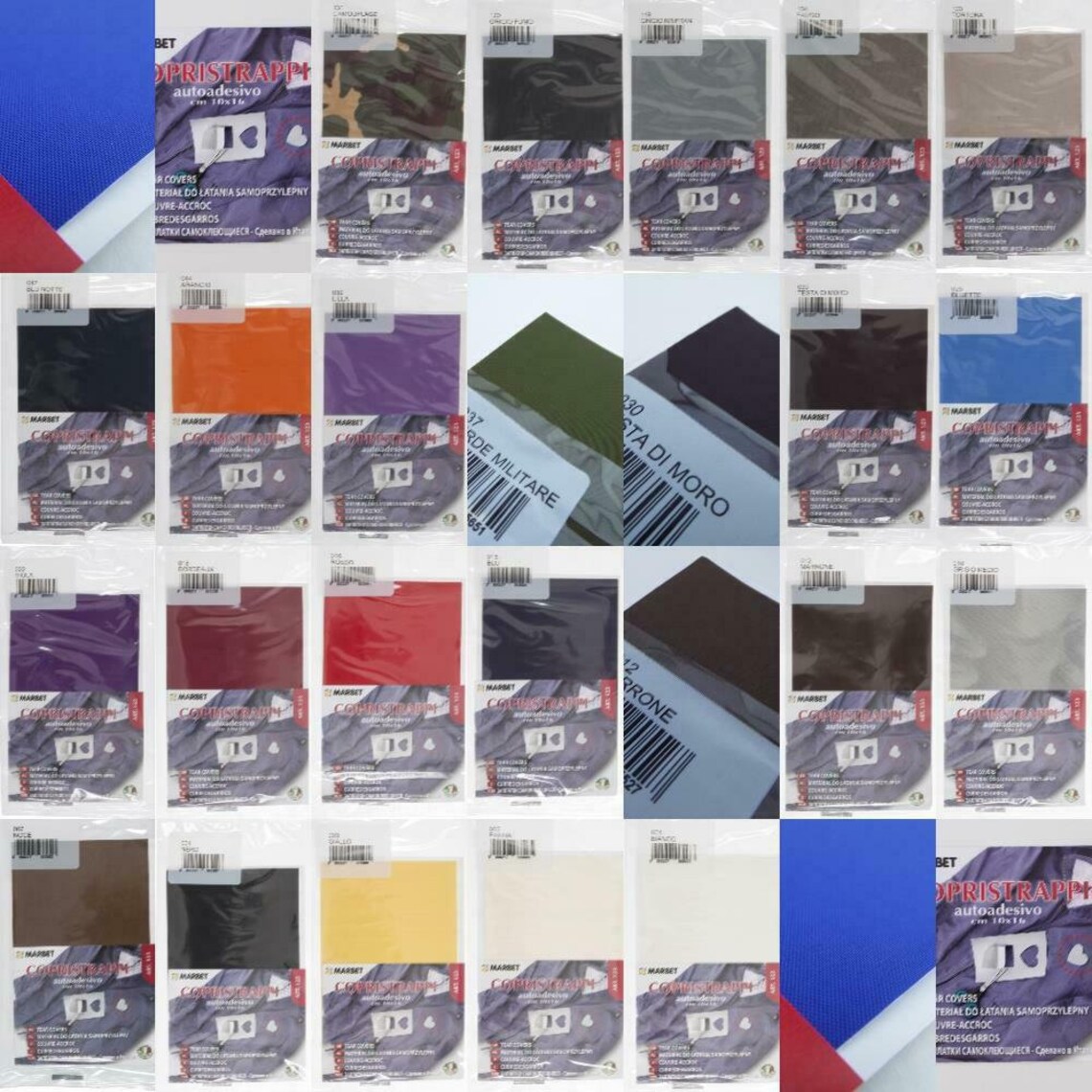 22 COLOUR Nylon Repair Patch Self Adhesive Waterproof Anorak | Etsy UK