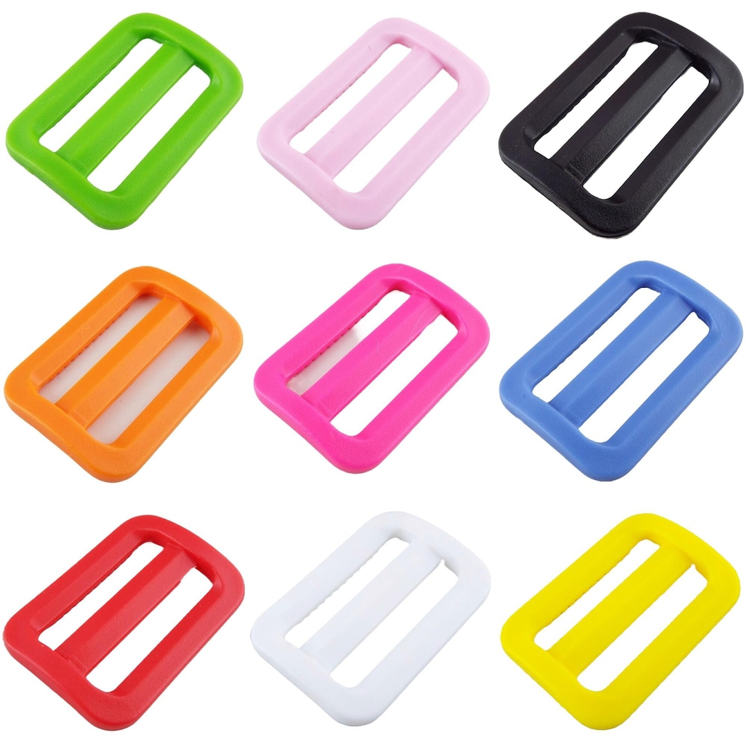 9 COLOR 25mm Plastic 3 Bar Slider Webbing Strap Fitting Adjustable BUY ...
