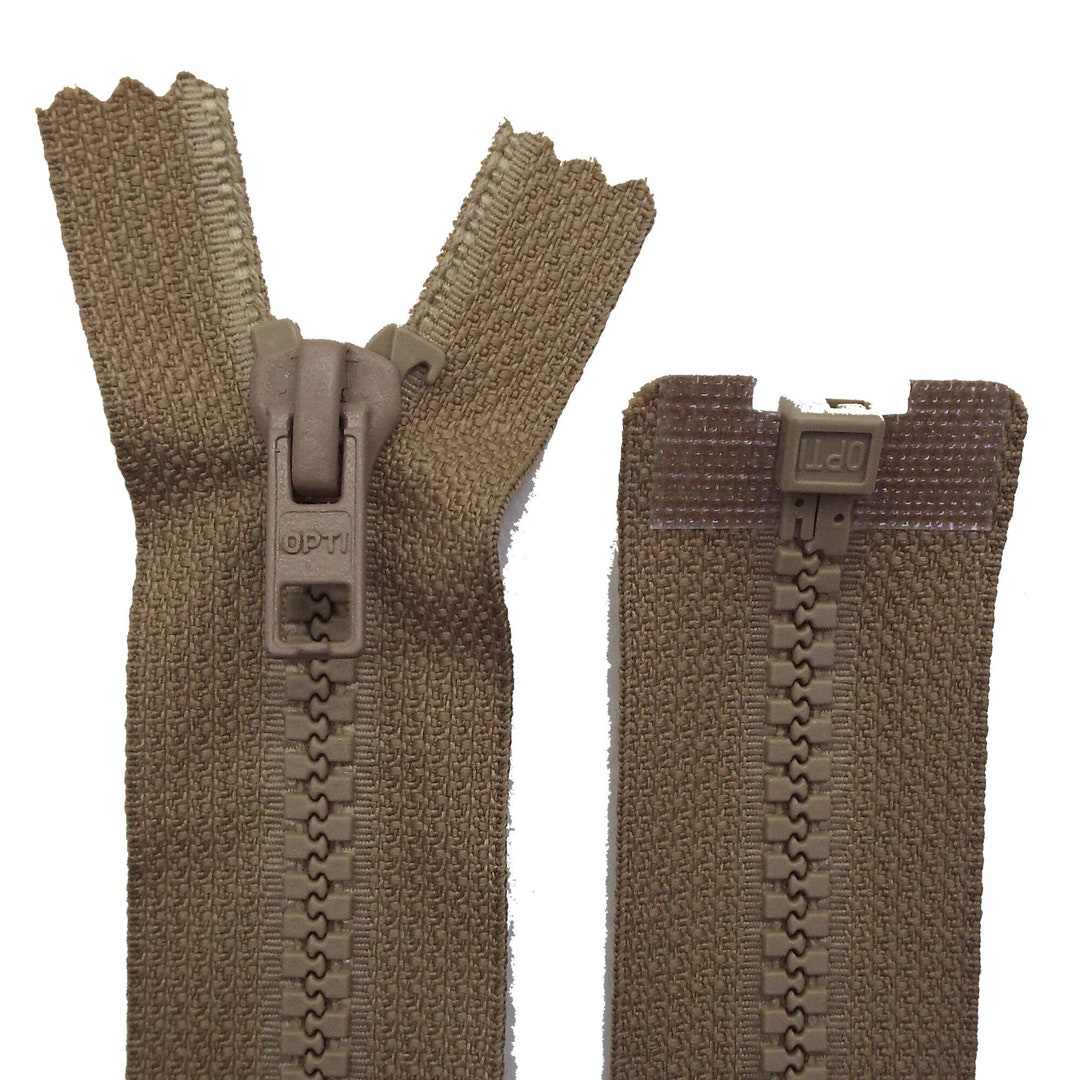 11 SIZE Beige Ecru 10 to 30 Inch 25 to 76cm Chunky Open Ended BUY 1 2 ...