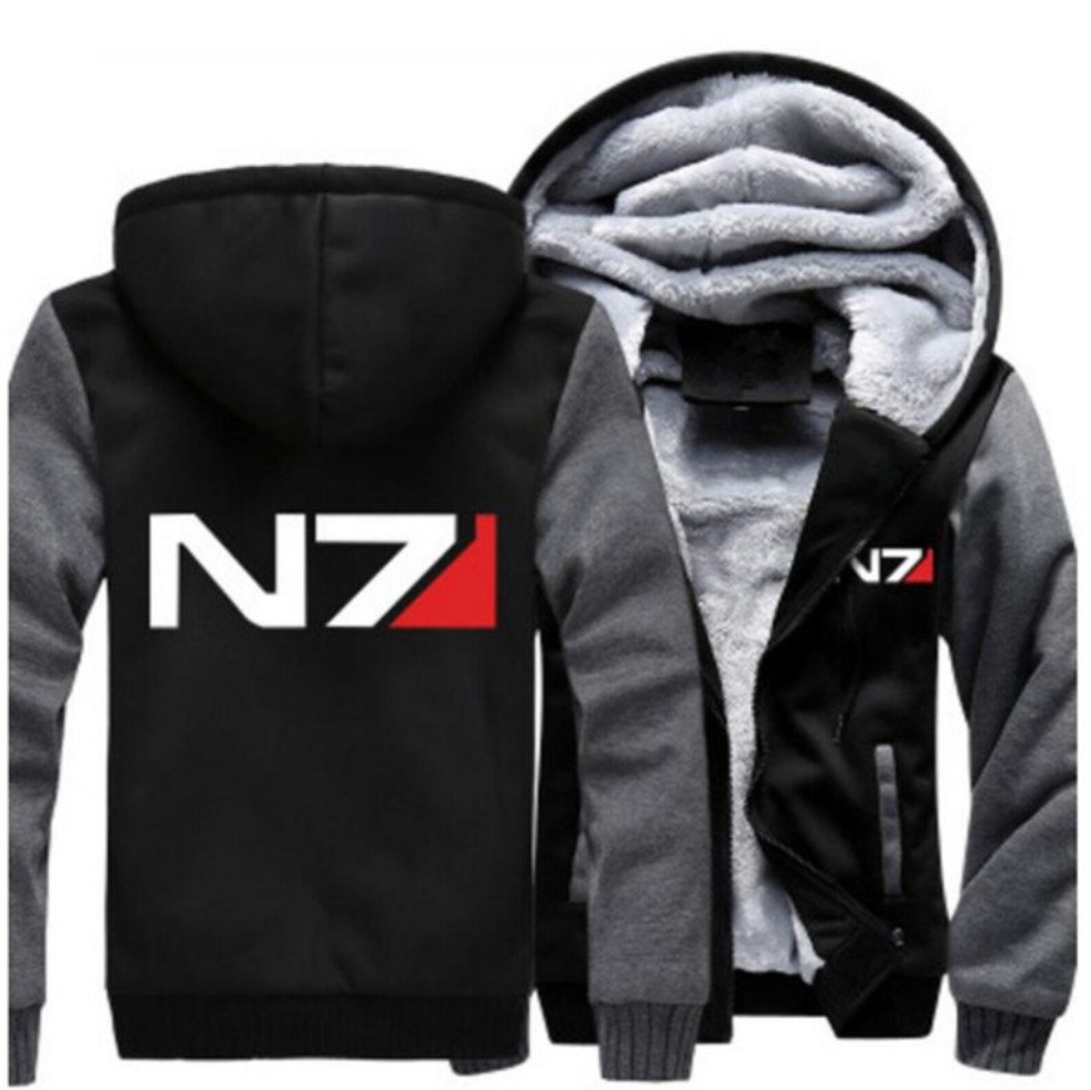 Men Women Mass Effect N7 Thicken Hoodie Clothing N7 Mass Etsy
