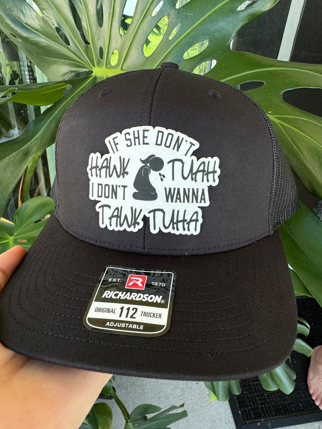 Hawk Tuah Leather Hat Patch Design - Laser Engraving File (digital ...