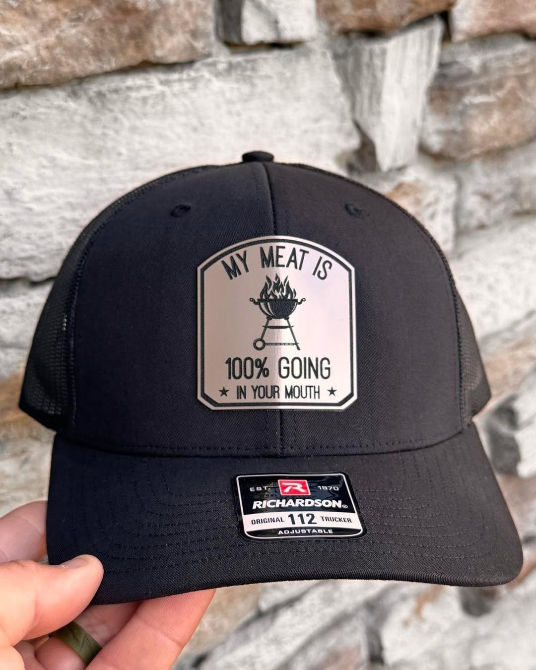Funny Hat Patch Design: My Meat, PDF & SVG Files (digital Download Only ...