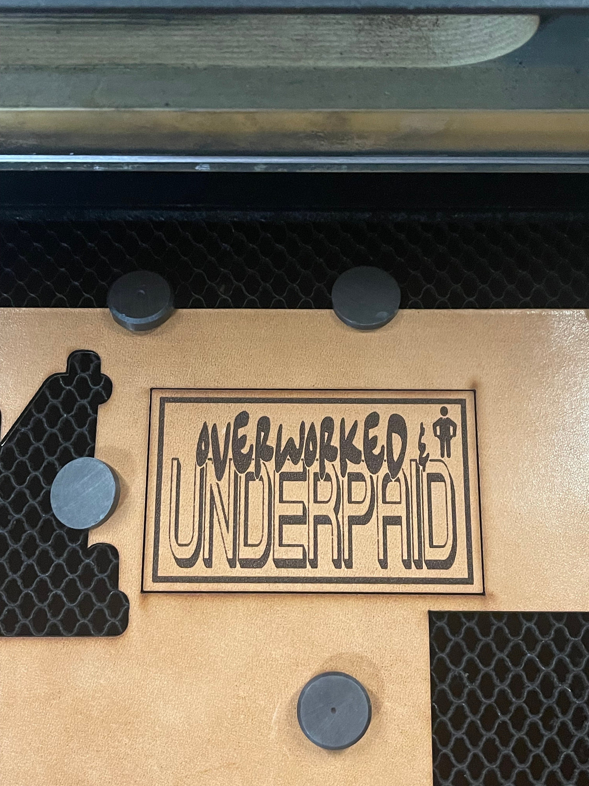 Overworked and Underpaid Hat Patch Digital File Only -includes SVG and ...