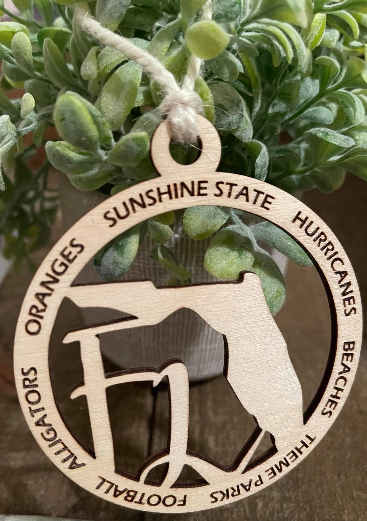 FL Christmas Ornament - SVG Digital File Only - Tested With Glowforge ...