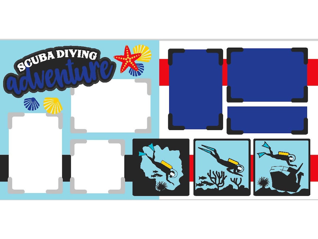 Scuba Diving Scrapbook Kit 2908 - Etsy