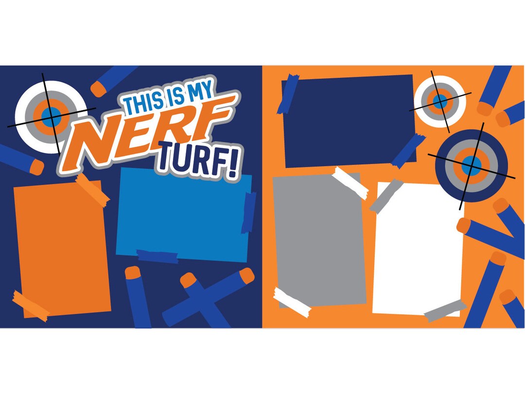 Nerf Gun Scrapbook Kit 3000 - Etsy