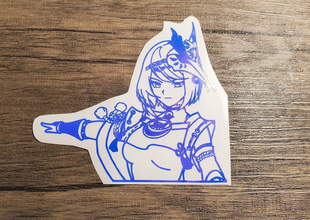 Buy Kujou Sara Genshin Impact Decal Holographic Vinyl Pc/mobile Game Sticker Online in India - Etsy