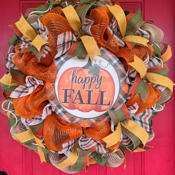 Fall Deco Mesh - Etsy