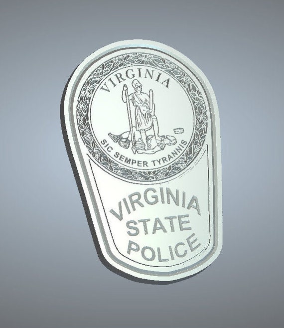Virginia State Police Patch VA Police Badge VA Police Decor | Etsy