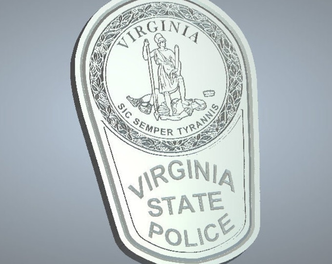 Virginia State Police Patch VA Police Badge VA Police Decor - Etsy