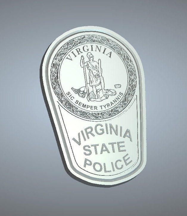Virginia State Police Patch VA Police Badge VA Police Decor | Etsy