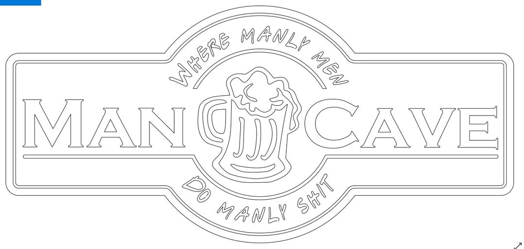 Man Cave Man Cave Sign Man Cave Logo Man Cave Decor Man - Etsy