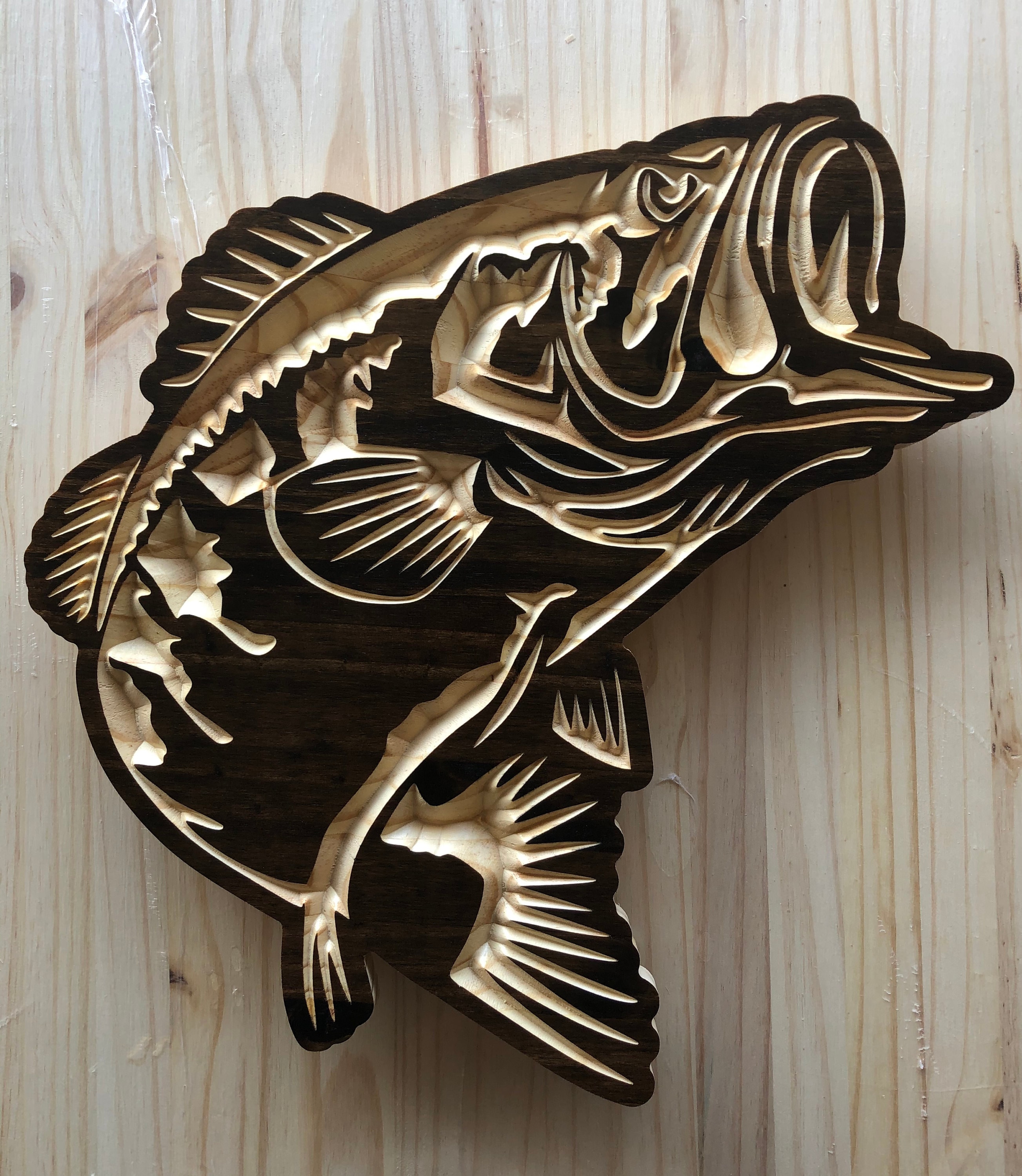 Bass Art, Bass, Largemouth Bass, Bass Cut Out, Black Bass, Bass Sign ...