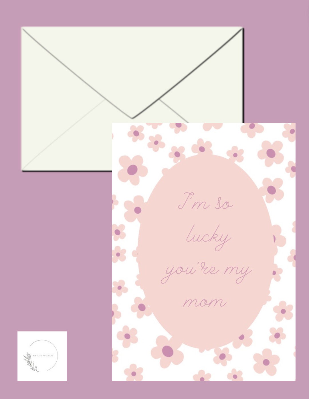 I’m so Lucky You’re My Mom Card (10x7) - Etsy