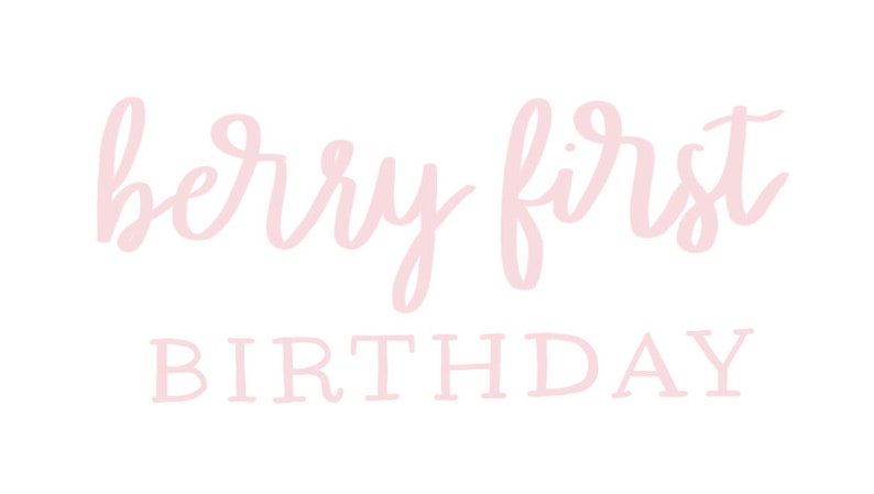 Berry First Birthday Invitation - Etsy