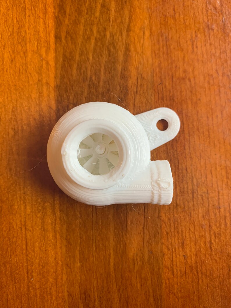 3D Printed Functional Turbo Keychain NASCAR Racing Drag Racing ...