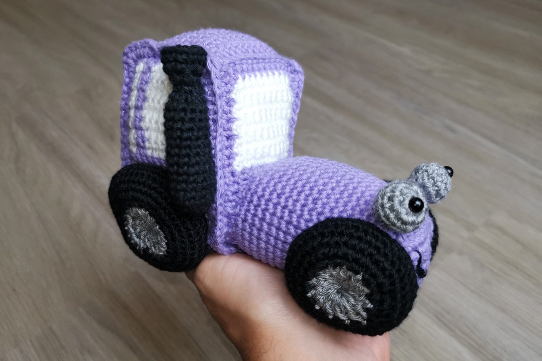 Crocheted Tractor for Children Gift Tractor Crochet Tractor Plush Toy ...