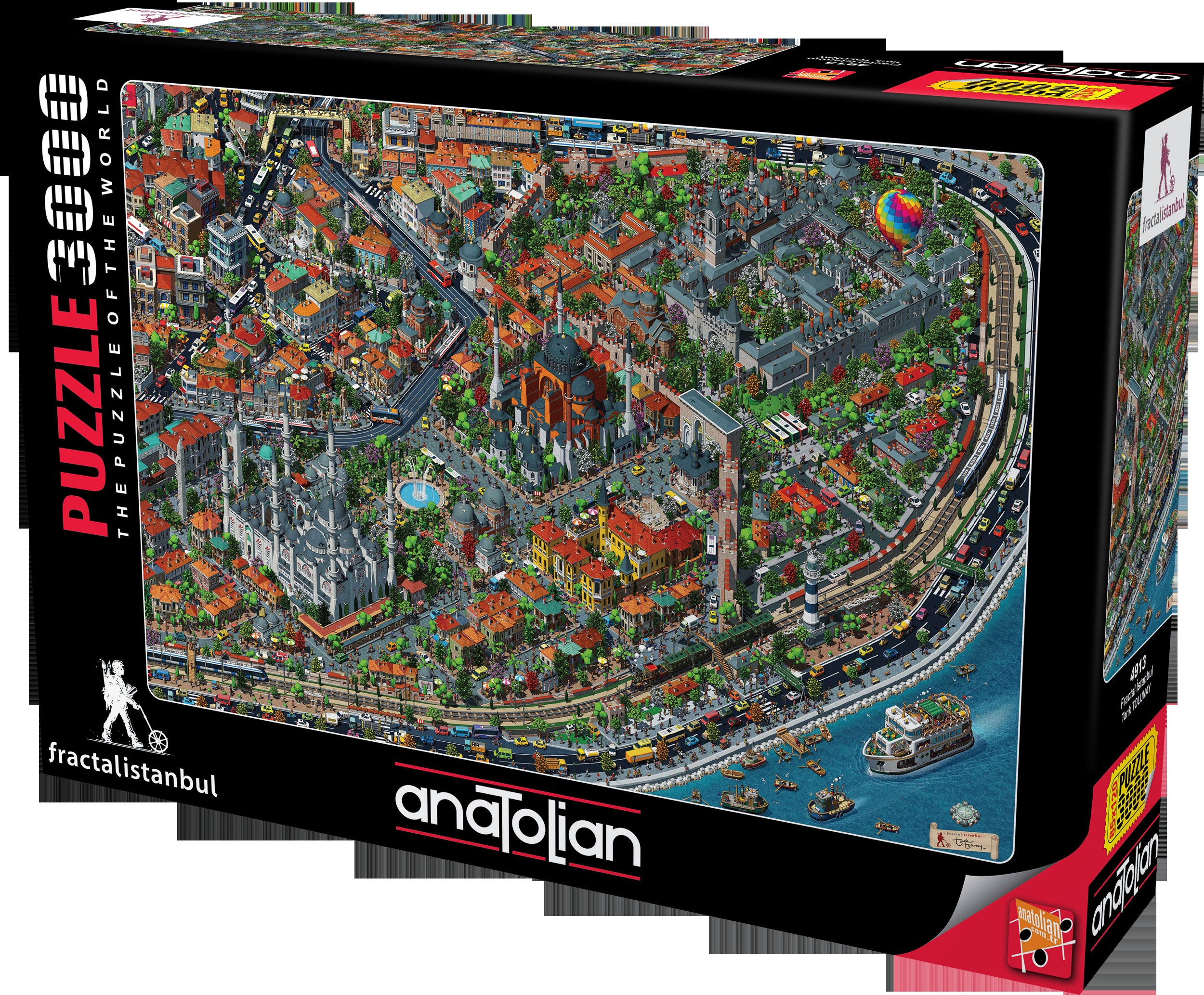 Anatolian Puzzle - Fractal Istanbul, 3000 Piece Jigsaw Puzzle, #4913 - Etsy