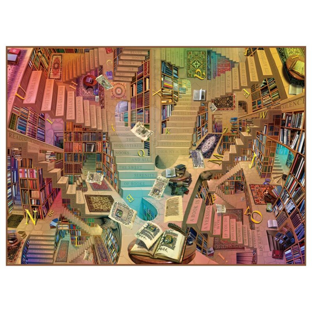 Anatolian Puzzle - Library, 1000 Piece Jigsaw Puzzle, #1135 - Etsy